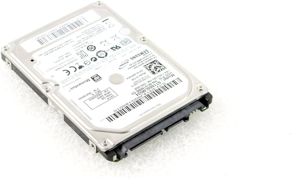 GENERIC 1TB SEAGATE SATA 2.5” HDD+TRAY